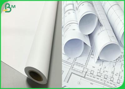 China Plotter Paper Matt 80gsm 61cm x 50m A1 A2 Inkjet Plotter Uncoated Paper for sale