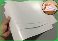 China 80gr 100gr PE Coated White Paper Grease Resistant For Restaurant Paper Bags for sale
