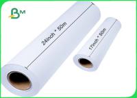China Uncoated 20lb CAD Engineering Bond Paper Roll 24″ x 150′ 2 Inch 3 Inch Core for sale