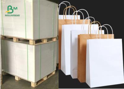 China 70*100cm 100gsm - 120gsm Uncoated White Brown Kraft Paper For Gift Bag for sale
