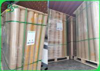 China 1.4m X 300m Kraft Wrapping Paper 80gsm Pack Paper Brown Color Rolls for sale