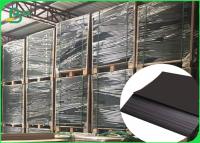 China 0.8mm 1.2mm Thick Black Paper Board Folding Resistant For Carton Inner Liner for sale