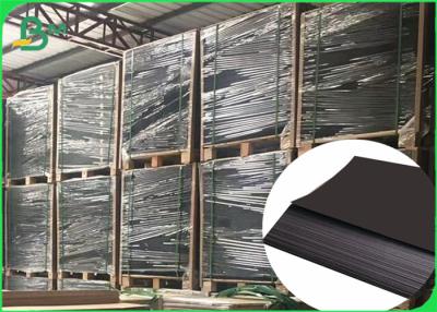 China 0.8mm 1.2mm Thick Black Paper Board Folding Resistant For Carton Inner Liner for sale