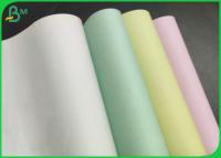 China White Blue Yellow 55g 50g Carbonless Paper A4 650mm 750mm Width In Roll for sale