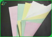 China White Blue Yellow 55g 50g Carbonless Paper A4 650mm 750mm Width In Roll for sale
