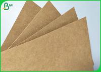 China Food Grade 250gsm Brown Kraft Paper For Making Salad Packaging Box for sale
