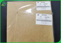 China Natural Brown Interleave Paper Rolls 120gsm 200gsm Virgin kraft paperboard sheets for sale