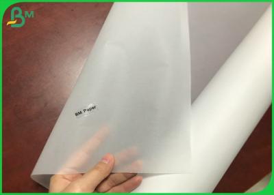 China 90gsm White Translucent tracing Paper Roll 1100mm * 50m For Artist Drawing for sale