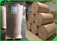 China 65gsm Brown Kraft Paper Uncoated 100% Virgin Material 600mm Roll for sale