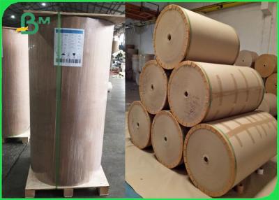 China 65gsm Brown Kraft Paper Uncoated 100% Virgin Material 600mm Roll for sale