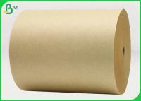 China 600mm Big Roll Food Grade Brown Kraft Paper 70gsm For Making Bread Bag for sale