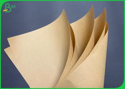 China Smooth Food Grade 100gsm Brown Kraft Paper Jumbo Roll 700mm Width for sale