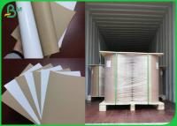 China High tear strength  940 x 1280mm 400gsm Kraft Back Duplex Board For Beer Carton Making for sale