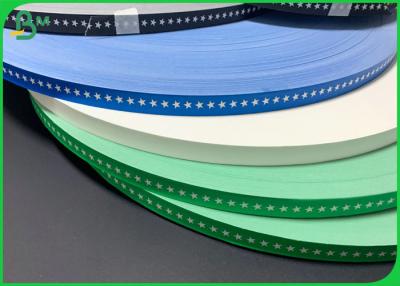 China Colorful Green Blue 60gsm 15mm Slitted Straw Base Paper For Food Grade Straws for sale