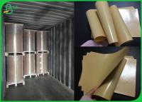 China 24inch 30inch 40gr 50gr 60gr Brown Paper Coated PE 1 Side For Food Paper Bags for sale