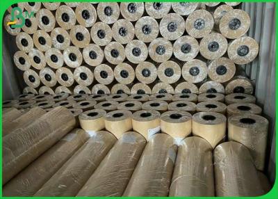 China 30cm 40cm Width 70gsm 80gsm Brown Kraft Paper Food Grade In 50 Meter Per Roll for sale