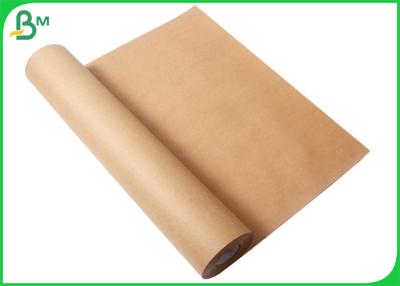 China Food Wrapping Material 50gsm Brown Kraft Paper 280mm x 210m for sale