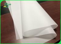 China White Plotter Paper 73gsm 100gsm Translucent Inkjet Tracing Paper Rolls 30