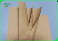 China 90gsm Unbleached Craft Uncoated Brown Kraft Packaging Paper For handle Bags for sale
