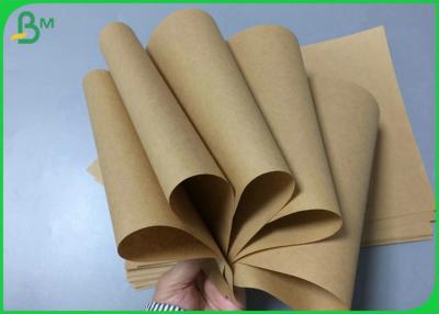 China 1000mm 1100mm 60GSM 70GSM Foodgrade Brown Kraft Paper For Paper Bags for sale