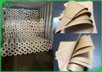 China 1100mm 80gsm US FDA approval material Brown Kraft Paper Jumbol Roll For Food Wrapping for sale