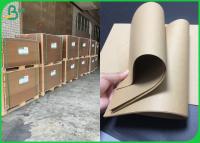 China 76MM Core 750mm Width 40gram Brown Interleaving Kraft Paper Roll For Package for sale