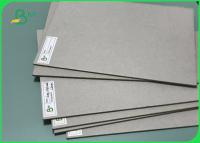 China Rigid Grey Color Paper Board 2mm Thick 1250gsm Recycled Straw Board Sheets for sale