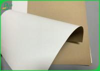 China 350gsm Food Grade White Coated Kraft Back Paper Wood Pulp Food Box Paper for sale