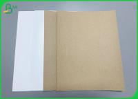 China 350gsm Food Grade White Coated Kraft Back Paper Wood Pulp Food Box Paper for sale