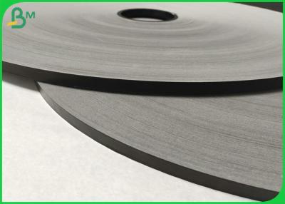 China 15mm 60gsm Full Black Straw Outer Layer Paper For Produce Drinking Pipes for sale
