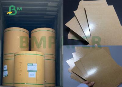 China 74 x 65.5cm Single PE Coated Kraft Paper 300gsm 350gsm For Lunch food Box for sale