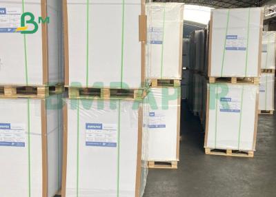 China 102 * 70cm Super White C2S Art Paper For Making Magazine Two Sides Glossy for sale