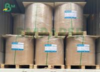 China High Strength 80gsm 90gsm Dark Brown Extensible Sack Kraft Paper Roll for sale
