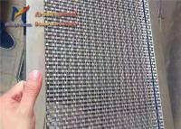 China Rigid Frame 316 Stainless Steel Architectural Mesh Crimped Weave Decorative for sale