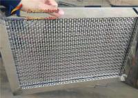 China Rigid Frame 316 Stainless Steel Architectural Mesh Crimped Weave Decorative for sale