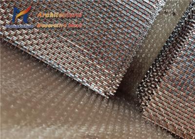 China Copper Stainless Steel Ribbonfil Architectural Woven Wire Mesh Indoors Divider for sale
