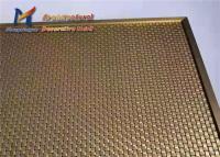 China Flat Single Crimped Wire Mesh Decorative Grille Antique Brass Bookcases for sale