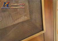 China Square Round Space Dividers Crimped Mesh Flat Single Antique Brass for sale