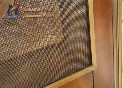 China Square Round Space Dividers Crimped Mesh Flat Single Antique Brass for sale