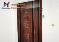 China Image Door 1.6mm Aluminium Chain Fly Screen Brand Words Logo Office for sale