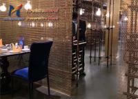 China Conveyor Belt Dividers 316 Spiral Mesh Restaurant Partition Antique Copper for sale
