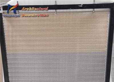 China Architectural Wall Drapery Spiral Wire Mesh Stainless Steel Plate Colorful for sale