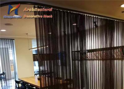 China Company Meeting Partitions Coil Drapery Mesh Antique Copper Decorative for sale