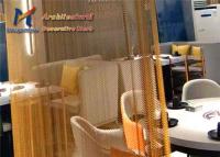 China Aluminium Furniture Metal Coil Drapery Curtain Exhibition Hall Decorative Partition for sale
