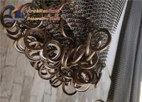 China Rome Pole Overhang Partitions Coil Drapery Curtains Antique Bronze Aluminium Steel for sale