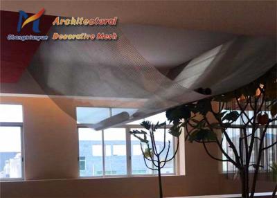 China Ss 201 Architectural Cable Mesh Decorative Cambered Ceilings Facades Exhibition Hall for sale