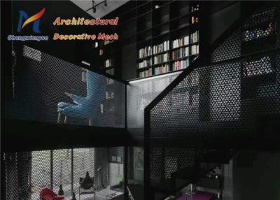 China Hexagonal Holes Punched Perforated Metal Mesh Staircase Handrail Infill Panel for sale