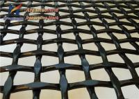 China Black 8m Length Architectural Woven Wire Mesh Dividers Decorative Stairway Panel Infill for sale