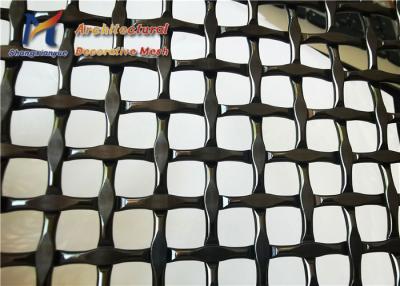 China 8mx4m Architectural Woven Wire Mesh Decorative Ceilings Facade Fence Railing Crimped for sale