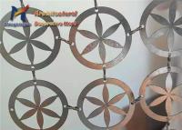 China Special Flower Pattern Design Metal Mesh Curtain For Partitions for sale